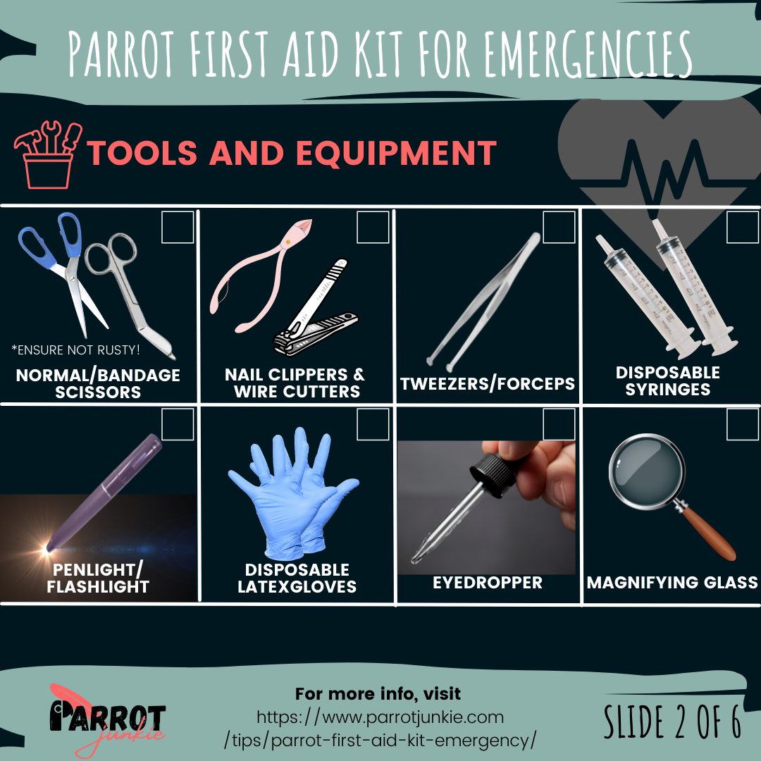 The Ultimate List - Parrot First Aid Kit and Emergency Preparedness ...